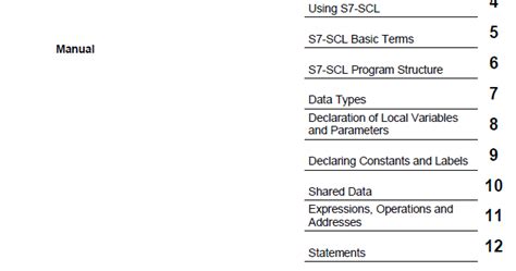Siemens S7 Programming S7 Scl For S7 300 And S7 400 Manual