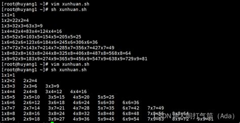 有趣的命令——————用shell脚本实现乘法口诀表使用shell编程实现一个20以内的乘法口诀表 Csdn博客