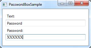 The Passwordbox Control The Complete Wpf Tutorial