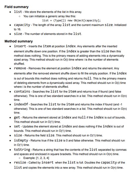 Solved Common Types Of Java Lists Linkedlists And
