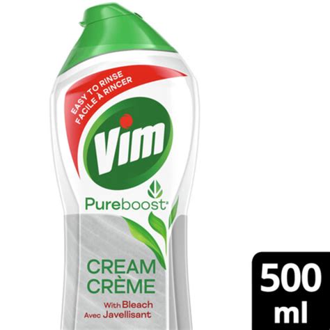 Vim Pureboost Cream Cleaner With Bleach Multi Surface Cleaner 500 Ml Voilà Online Groceries