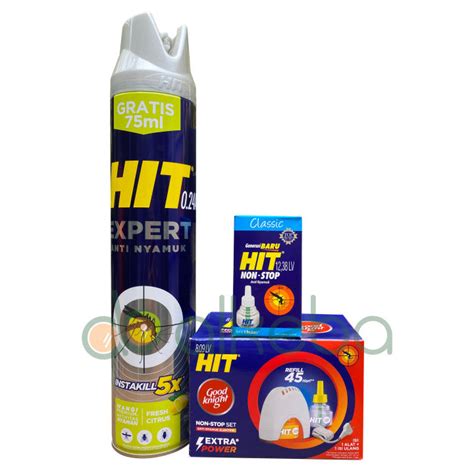 Paket Hemat Obat Nyamuk Hit Elektrik Set Refill Plus Aerosol 600ml Lazada Indonesia