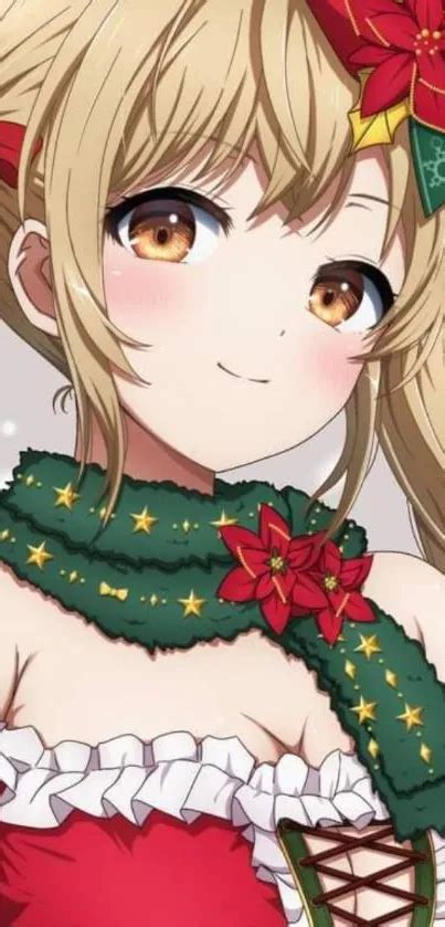 Festive Anime Girl Wallpaper Free Download