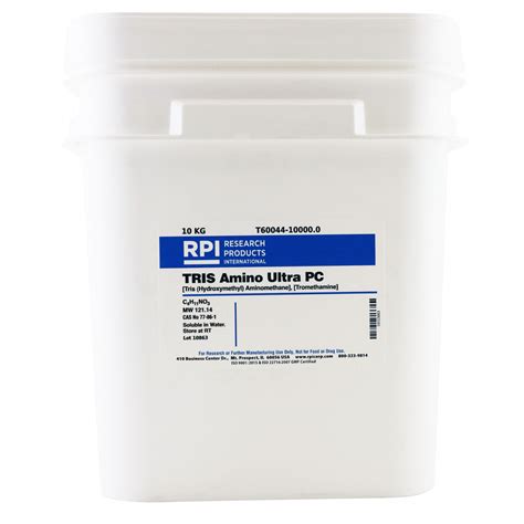 T TRIS Amino Ultra PC Tris Hydroxymethyl Aminomethane Tromethamine