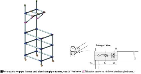 Aluminum Pipe Frames Configurable Length Misumi Misumi