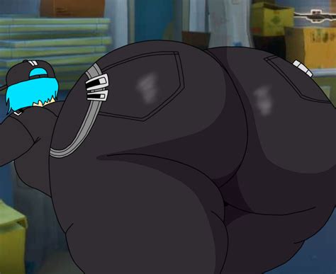 Rule 34 1girls Ass Ass Focus Ass Up Bent Over Big Ass Big Butt Blue Hair Bubble Ass Bubble