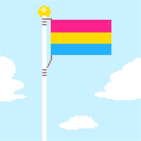 Pixel Flag Pansexual By Doudren On Deviantart