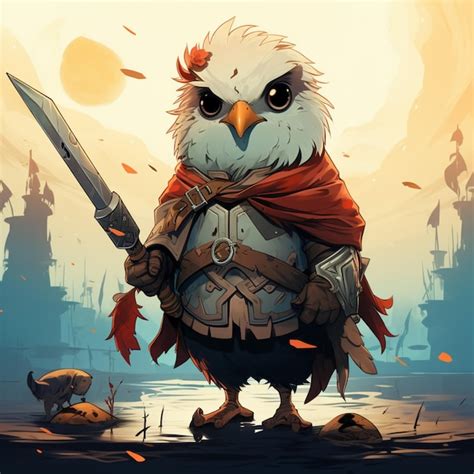 An Illustration Of A Knight With A Sword And Shield Ai Generated
