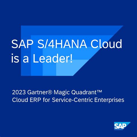 Sap S4hana Cloud Erp On Linkedin 2023 Gartner Magic Quadrant Cloud