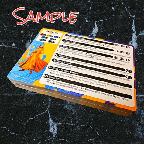 Crisis Protocol Character Card Etsy