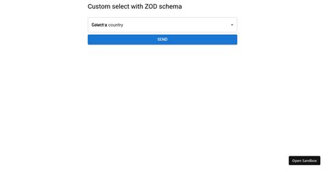 React Hook Forms With Validation Codesandbox