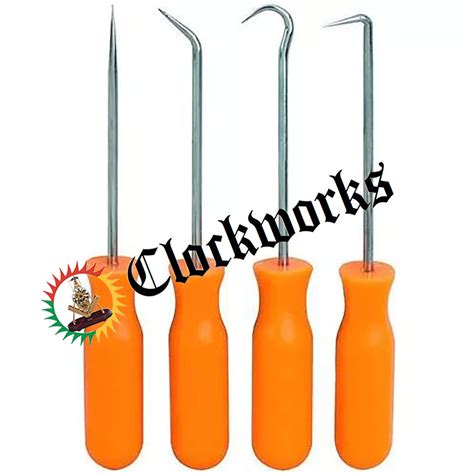 Clock Pivot Pick Set Set Of Four Picks Assorted With Handles