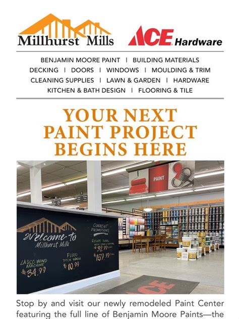 Millhurst Mills And Ace Hardware Just In Benjamin Moore Corotech