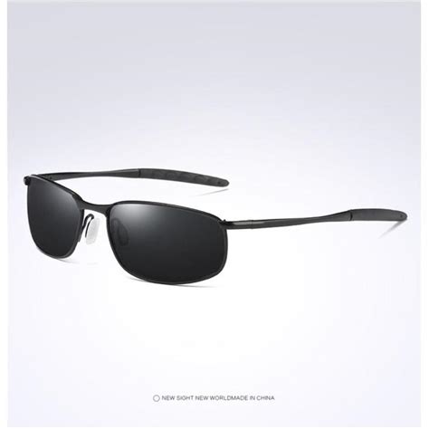 【vision Shop】black Hd Polarized Sunglasses For Mens Metal Frame Driving Pilot Sunglasses Eyewear