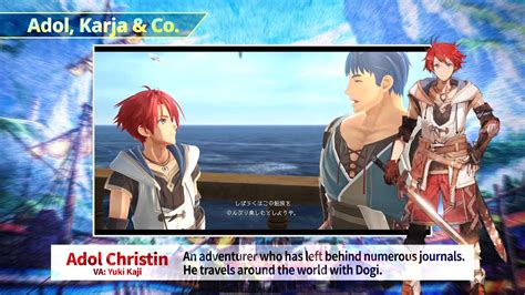 Ys X Nordics Switch Trailer Apresenta Adol Karja Grenn Rosalind