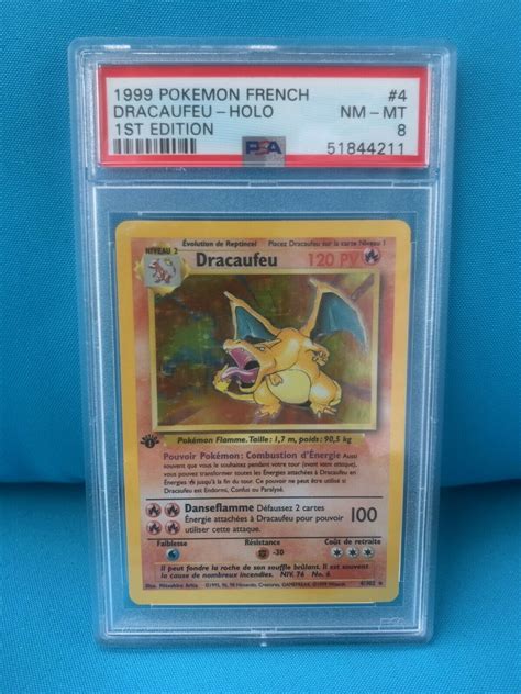 Pokemon 1st Edition Charizard French Dracaufeu PSA 8 Values MAVIN