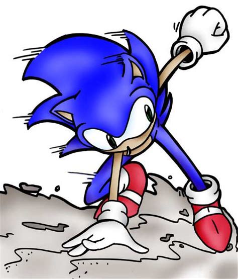 Sonic Stopping By Tierafoxglove On Deviantart