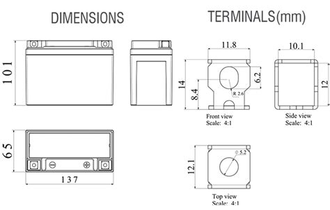 باتری موتورسیکلت 7 آمپر بلند برند تینو آکوباتری