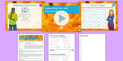 Expanding Brackets Lesson Pack Ks Ks Maths Beyond
