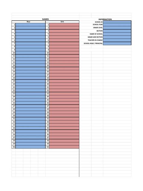 Automated School Form 2 Sf2 Download Free Pdf Human Development