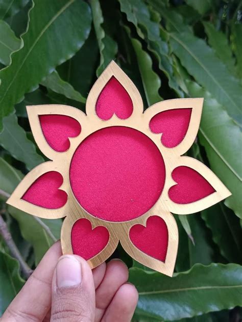 Golden Mdf Lotus Cut Outs For Decoration At Rs 8piece Wooden Craft
