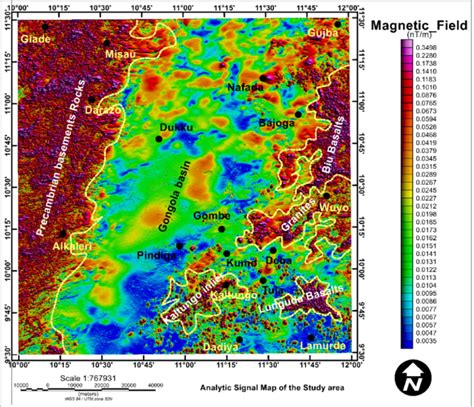 Analytic Signal Map Showing The Major Rocks Distribution As Revealed By
