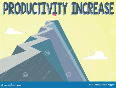 Inspiration Showing Sign Productivity Increase Business Showcase Get