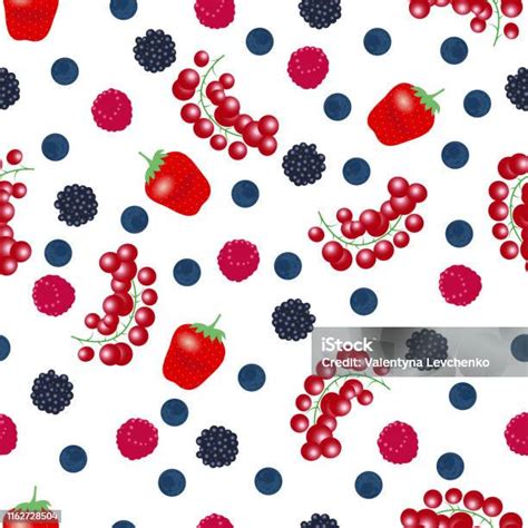 잘 익은 열매떨어지는 원활한 패턴 라즈베리 딸기 블랙 베리 체리 블루 베리 배경 포스터 라벨 배너 디자인 0명에 대한 스톡 벡터 아트 및 기타 이미지 Istock