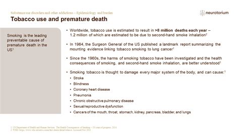 Substance Use Disorders And Other Addictions Epidemiology And Burden