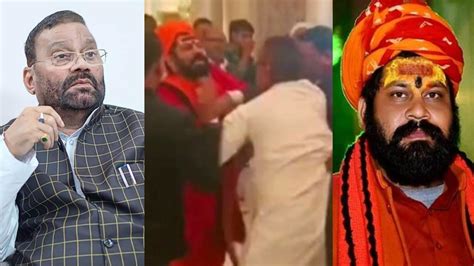 टीवी डिबेट के बाद भिड़े पुजारी राजू दास और स्वामी समर्थक वीडियो वायरल