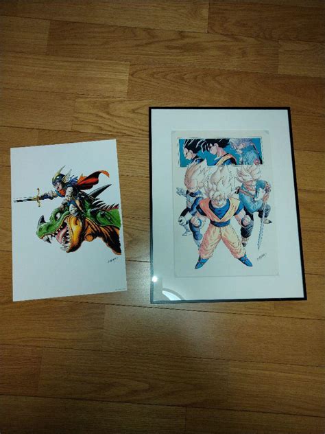 額付き鳥山明の世界展 複製原画 2点 By メルカリ