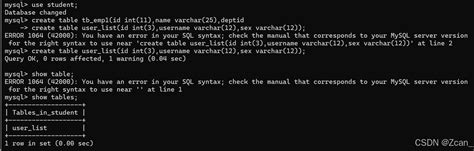 mysql数据库第一次作业 csdn博客