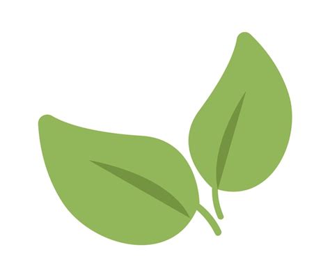 꽃 잎 환경 아이콘 벡터 일러스트 레이 션 프리미엄 벡터