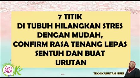 Teknik Urutan Stress YouTube