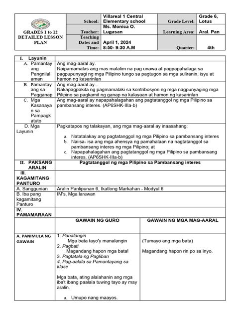 Deped Template Pdf