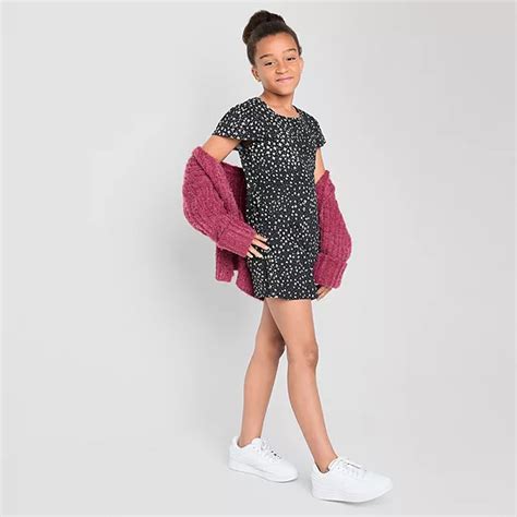 Thereabouts Faux Little And Big Girls Short Sleeve Wrap Dress Color