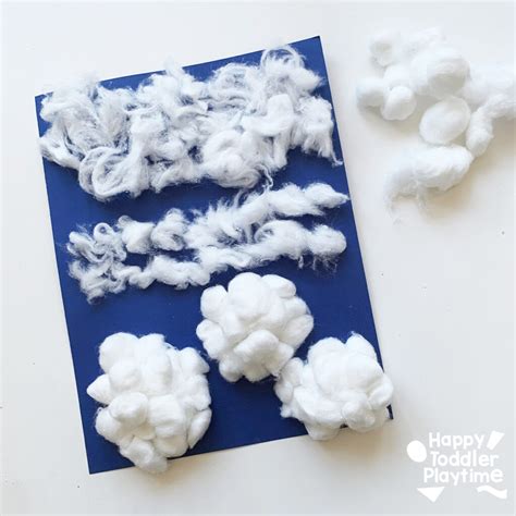 How To Make Cotton Ball Clouds