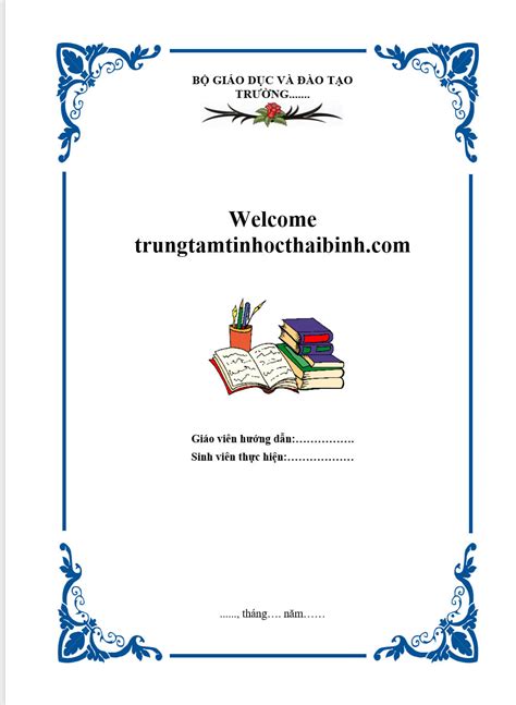 Hướng dẫn cách làm hoa văn trang trí bìa word đơn giản và dễ làm