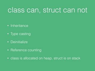 Class Vs Struct For Swift PPT