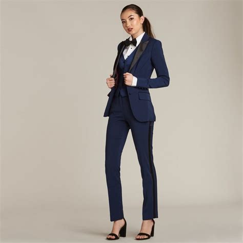 Royal Navy Peak Lapel Tuxedo Jacket For Women Tuxedo Women Girl