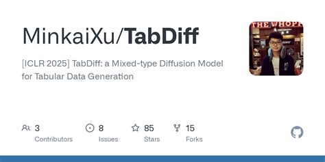 GitHub MinkaiXu TabDiff ICLR 2025 TabDiff A Mixed Type Diffusion