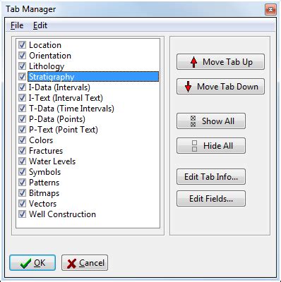 Changing The Data Tab Names And Colors