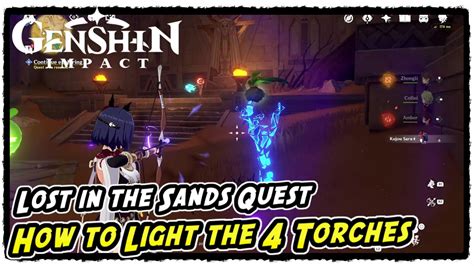 How To Light The 4 Torches In Abdju Pit Lost In The Sands Quest YouTube