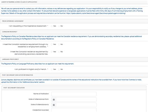 Submit An Agent In Training Class 3 Application Cpata