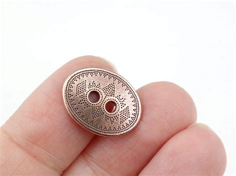 Antique Copper Button Findings Copper Clasp Findings Etsy