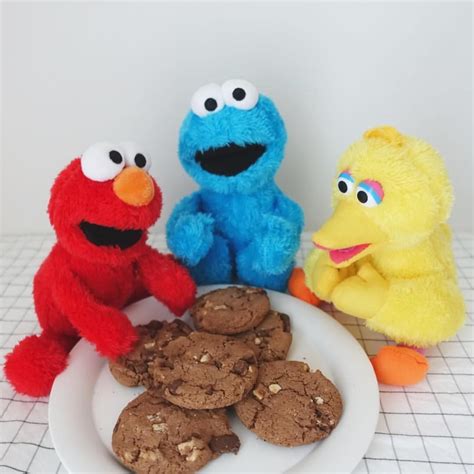 🍪오구오구 내새끼들 많이머겅 ️💙💛 신나하는것봐 엘모는 무슨얘기해 간식쿠키쿠키타임세서미친구들엘모쿠키몬스터빅버드마니머겅새댁새댁스타그램소통새댁소통초딩