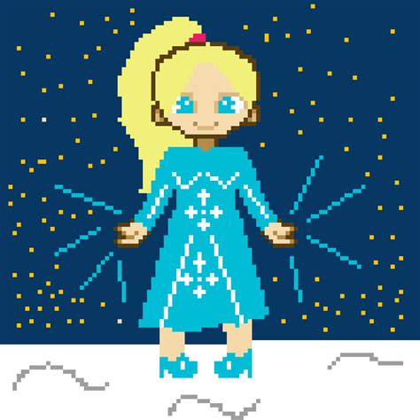 Pixilart Elsa By Snickers
