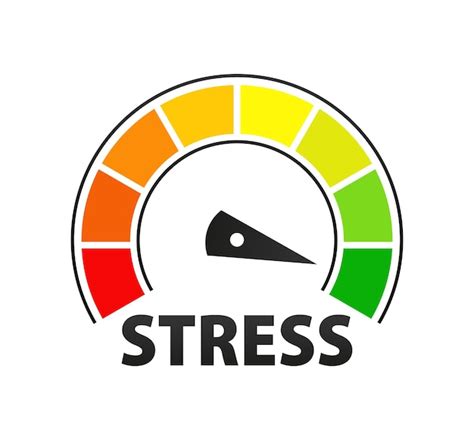 Premium Vector Stress Scale Test Prevent Stress Level Vector Illustration