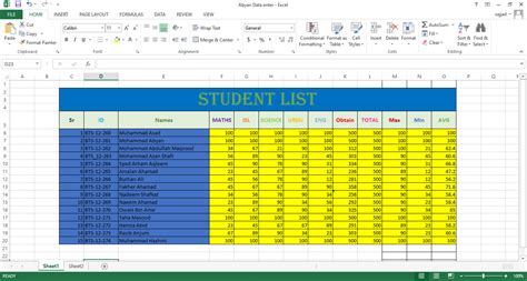 ICT Corner by BTSC: MS Excel - Grade 5 Projects