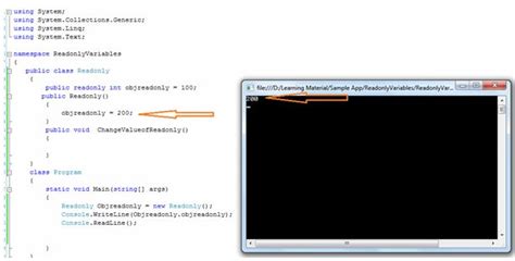 Modify The Value Of Readonly Varibale